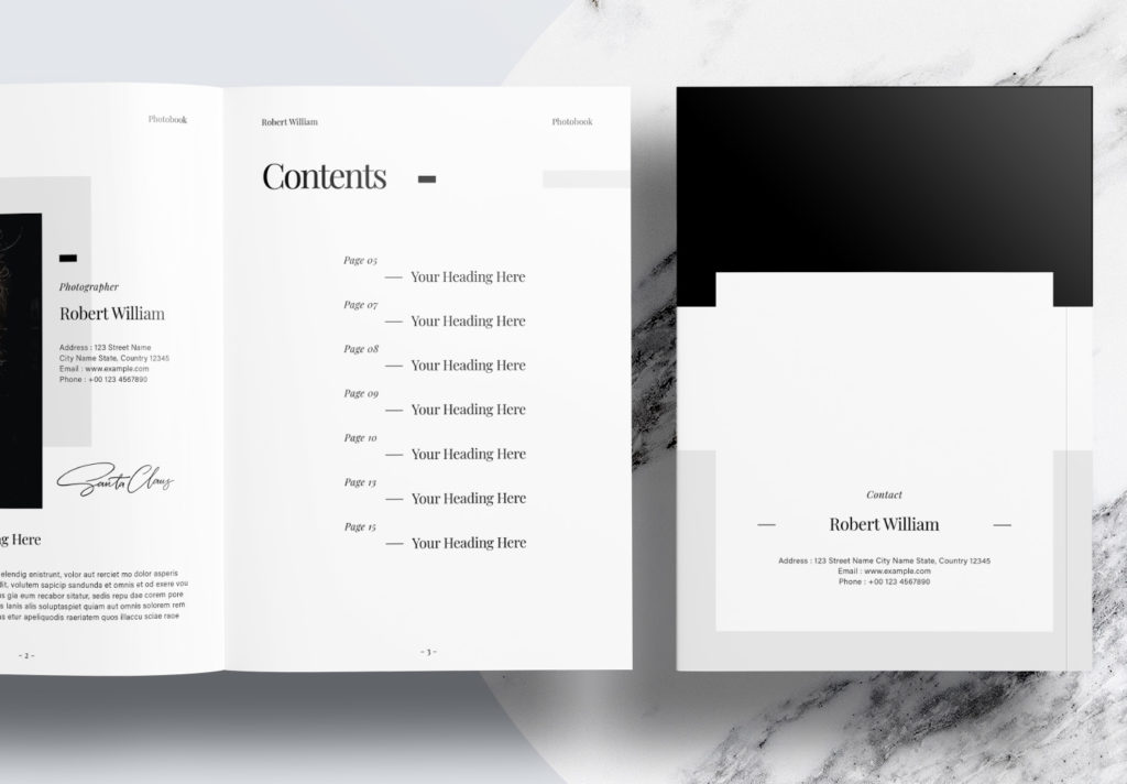 Free InDesign Modern Photobook Templates