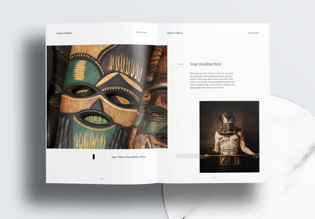 Free InDesign Modern Photobook Templates