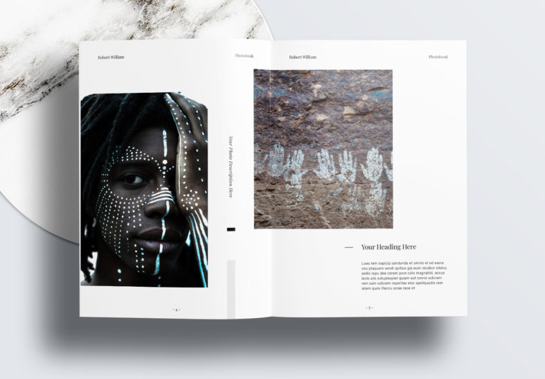 Free InDesign Modern Photobook Templates