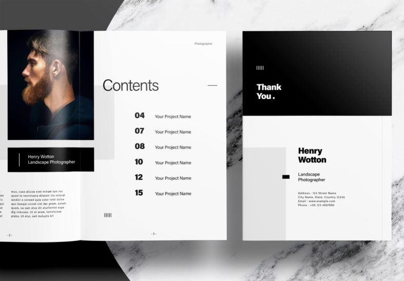 Free InDesign Portfolio Photobook Templates