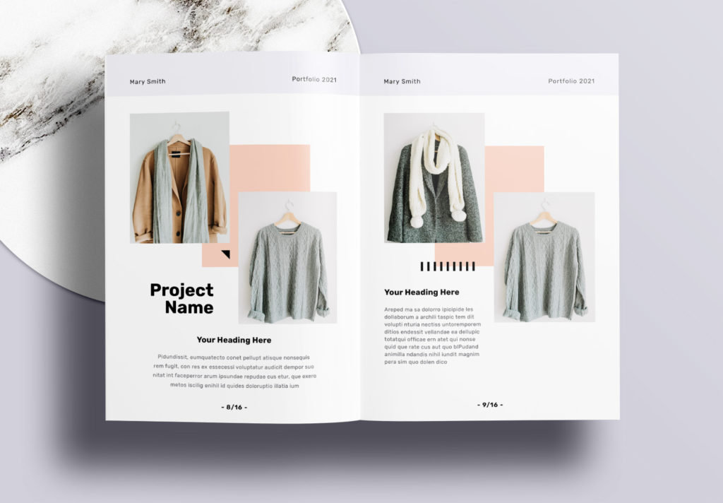 Free InDesign Minimal Portfolio Layout Templates