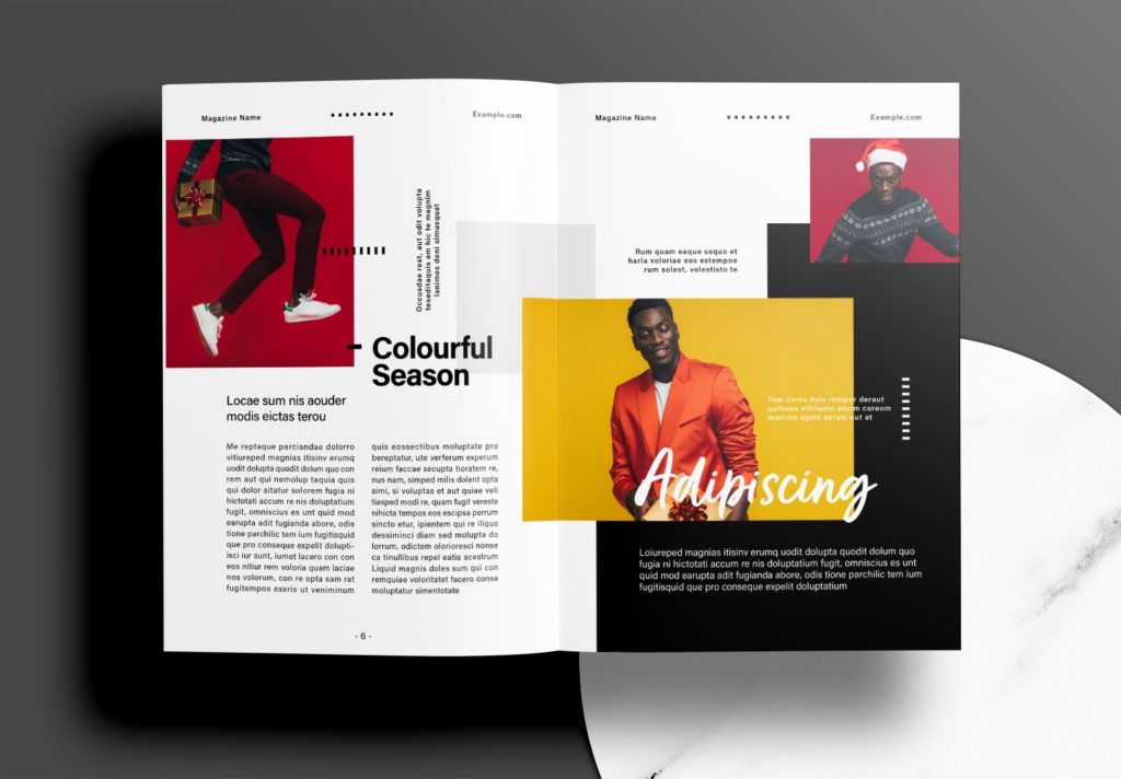 Free InDesign Modern Magazine Layout Template