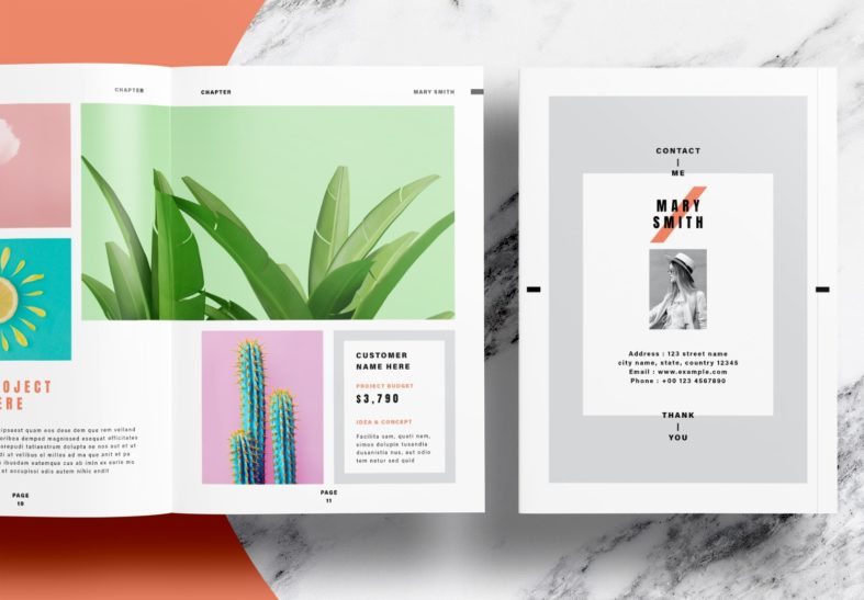 Free InDesign Portfolio Layout Templates
