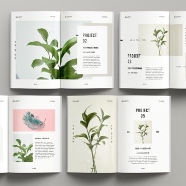 Free InDesign Minimal Portfolio Layout Template