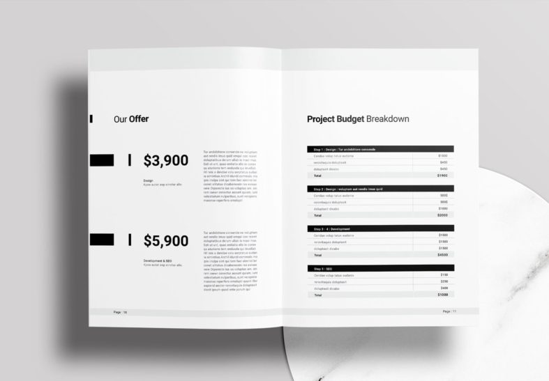 Free Download Project Proposal InDesign Template