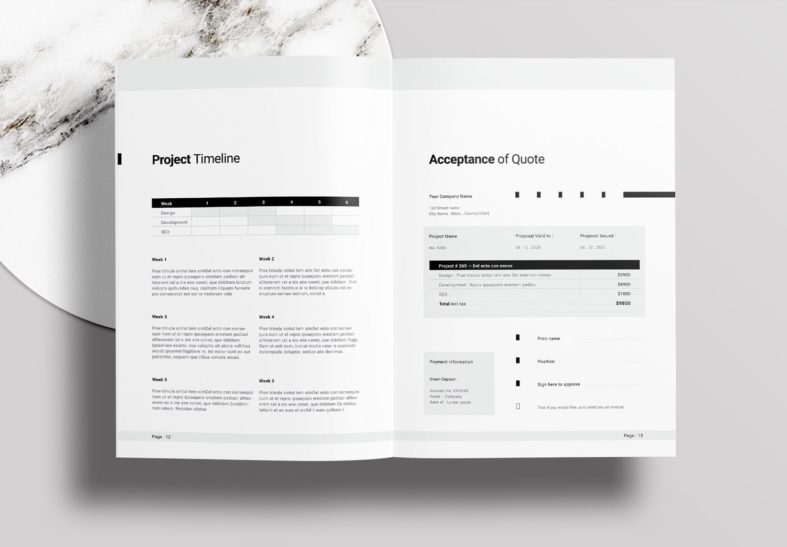 Free Download Project Proposal InDesign Template
