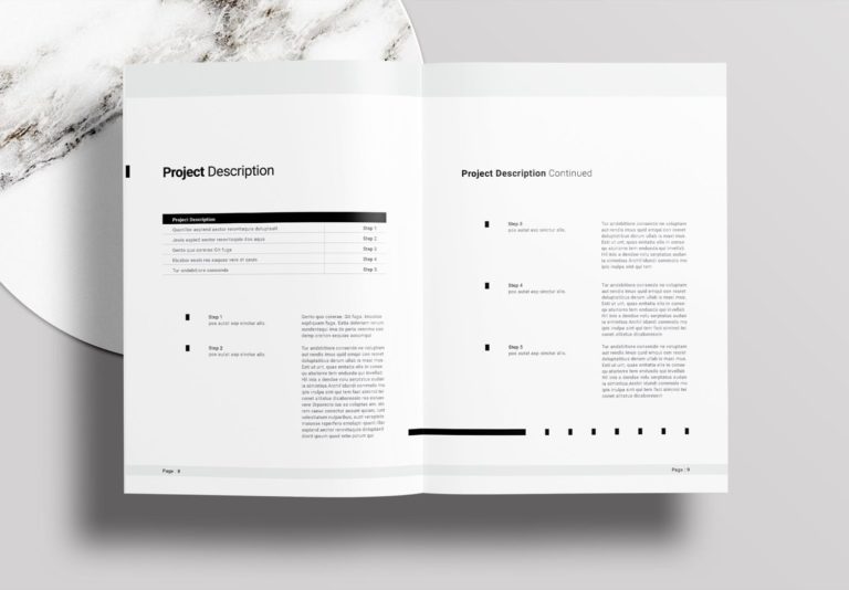 Free Download Project Proposal InDesign Template