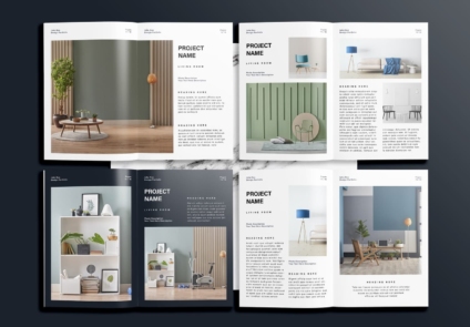 Free Interior Design Portfolio Layout InDesign Template