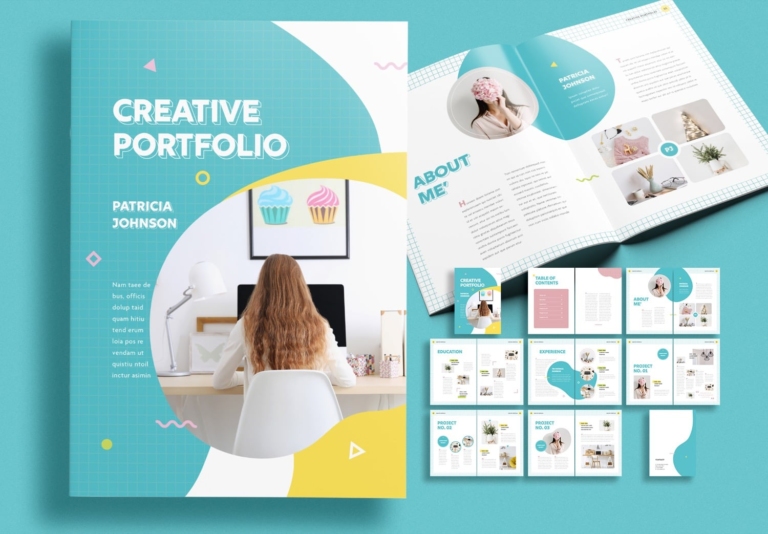 Free Download Minimal Portfolio Template for students - Unsell.Design